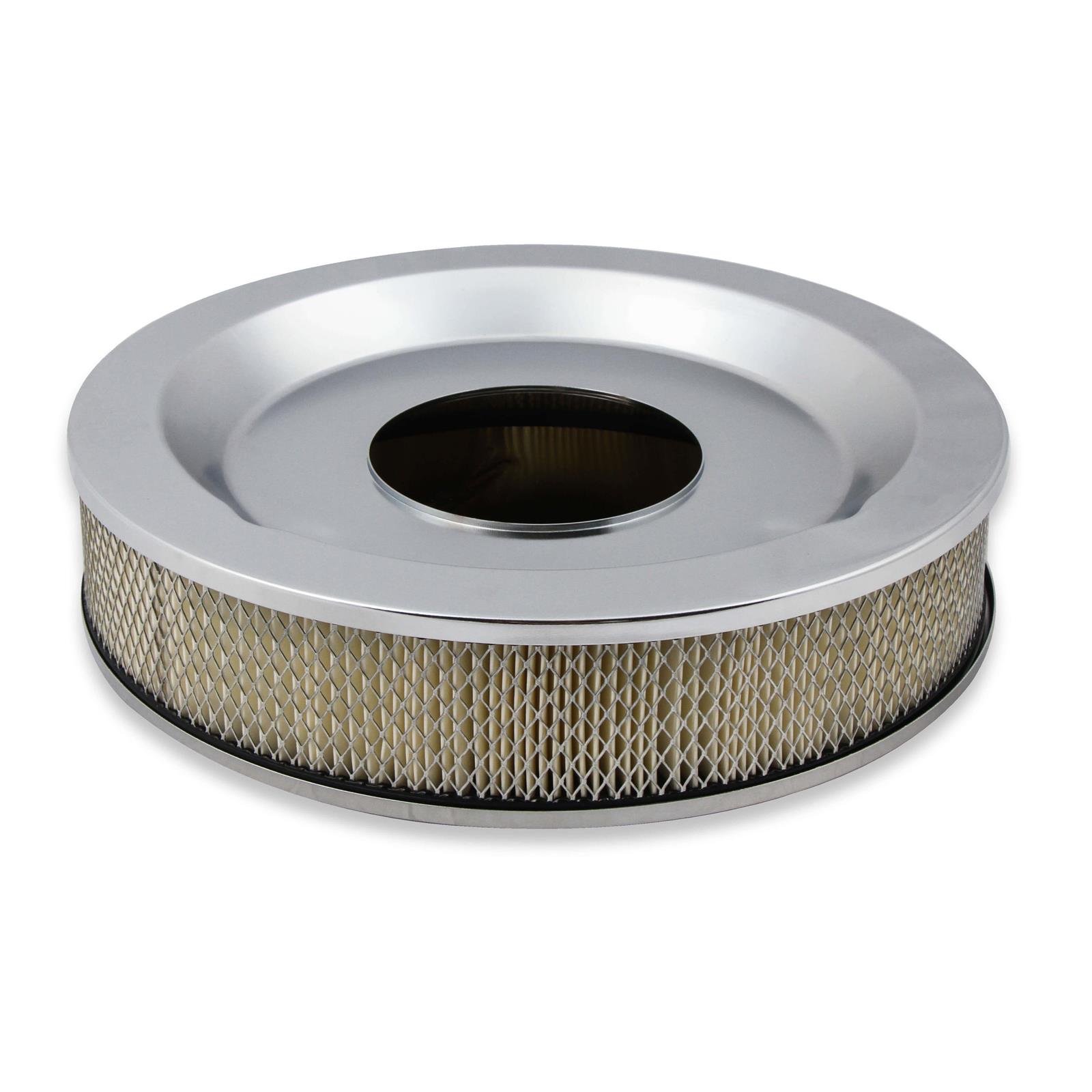 Holley 120-540 Sniper Air Cleaner Assembly, 14 x 4 Inch, Chrome