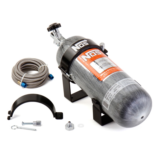 NOS 14765NOS Carbon Fiber Nitrous Bottle Kit,12.8 Pound