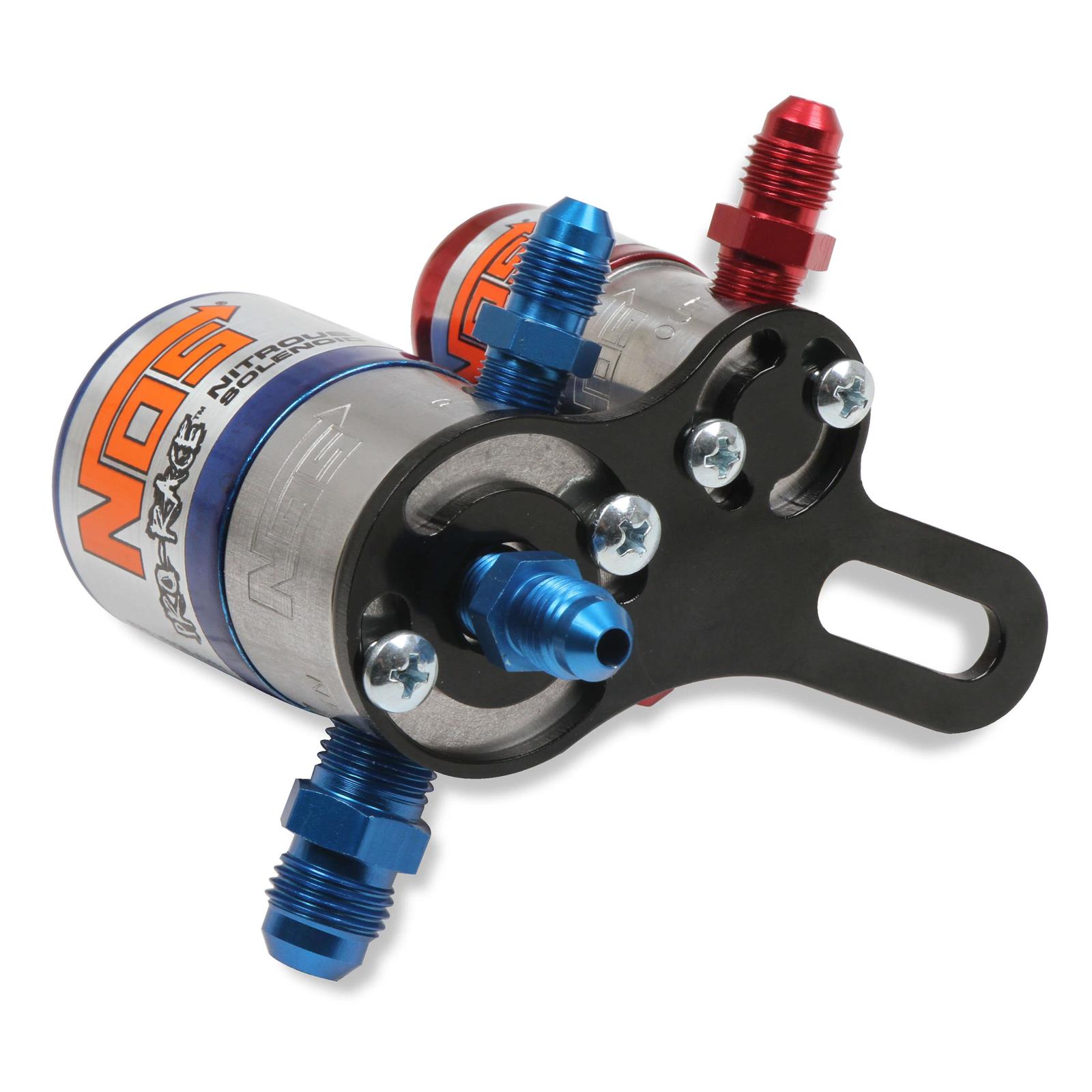 NOS 16524NOS Universal Dual Solenoid Bracket, 1 Large, 1 Small