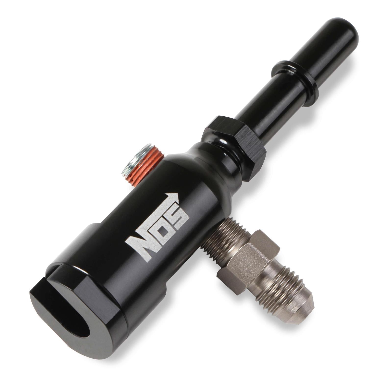 NOS 17002NOS Billet Fuel Line Adapter, 3/8 Inch Fuel Rail