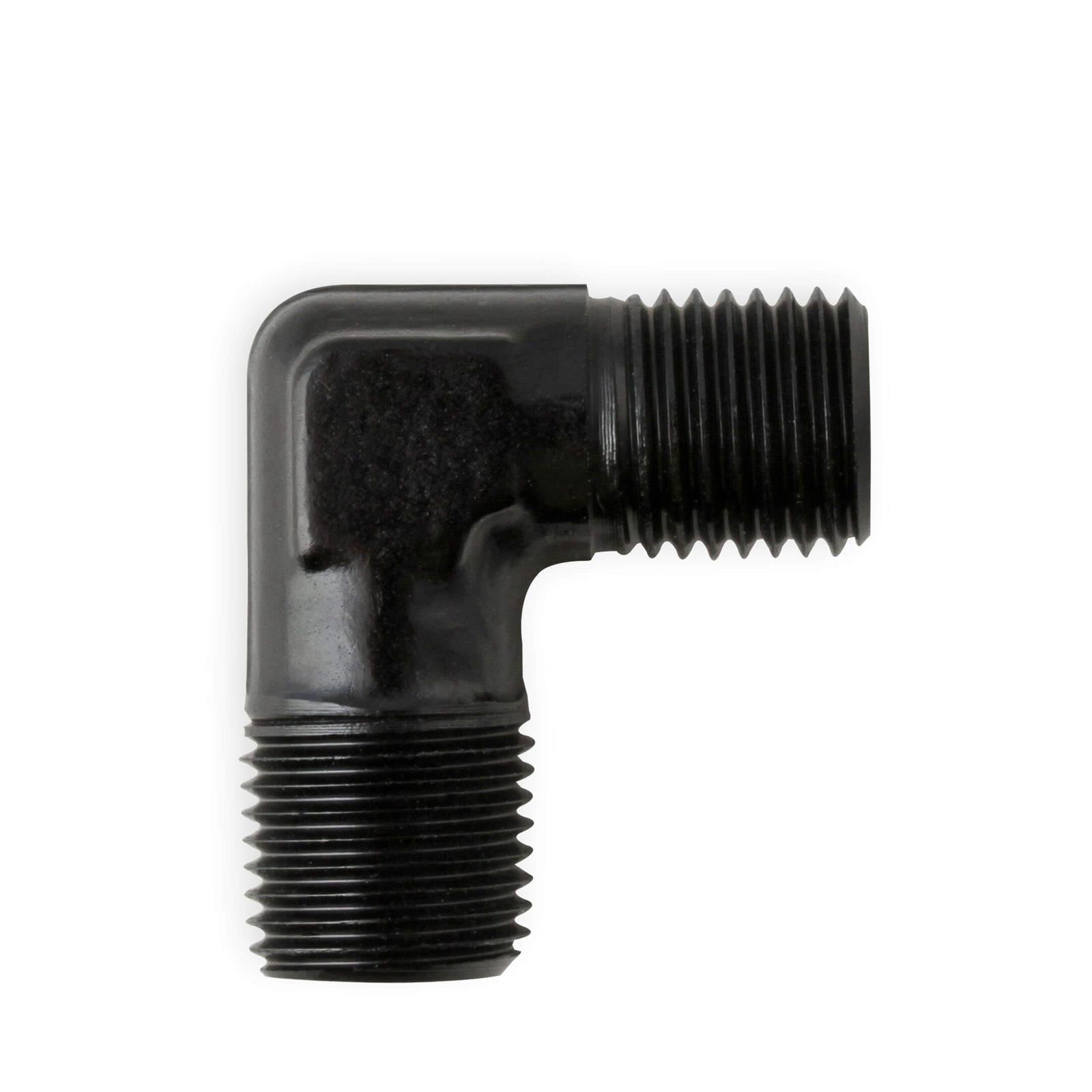 NOS 17654NOS Flare Jet Fitting, 90 Degree, Black