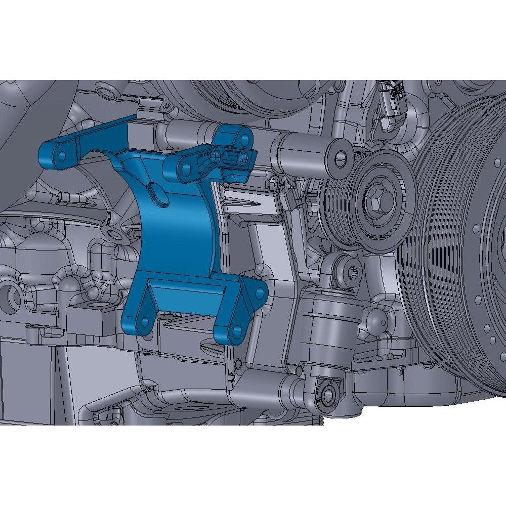 Holley 20-210 Low Mount A/C Brackets, Gen 5 LT4/LT1 Dry Sump