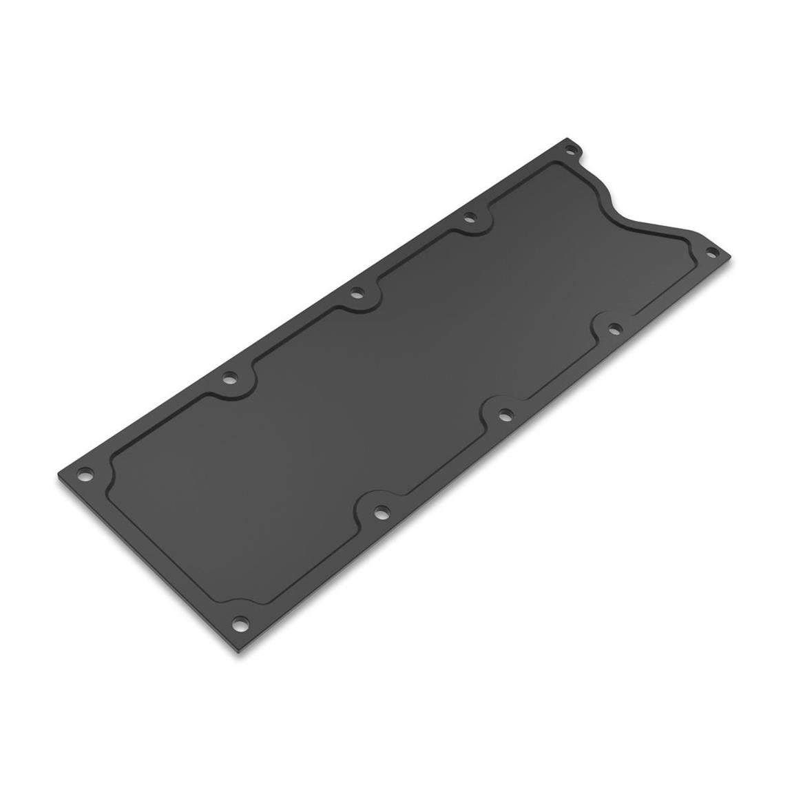 Holley 241-258 LS Valley Cover, Finned, GM LS1/LS6, Satin Black Finish
