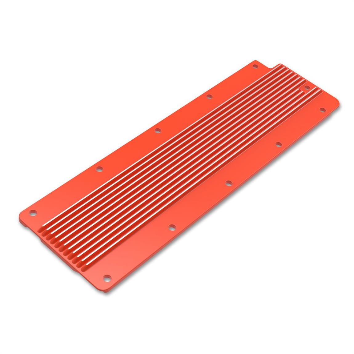 Holley 241-271 LS Valley Cover, Finned, GM LS2/LS3/LS7/LSX, Orange
