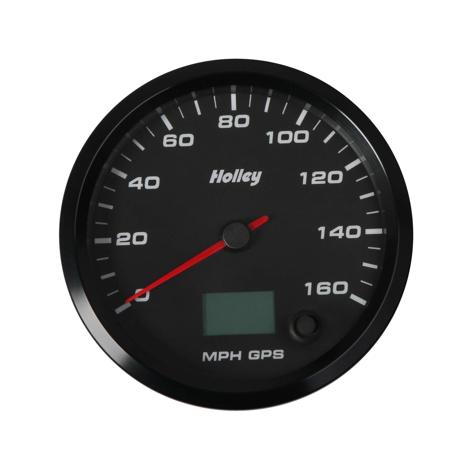 Holley 26-610 Analog Style GPS Speedometer, 160 MPH Black 4-1/2"