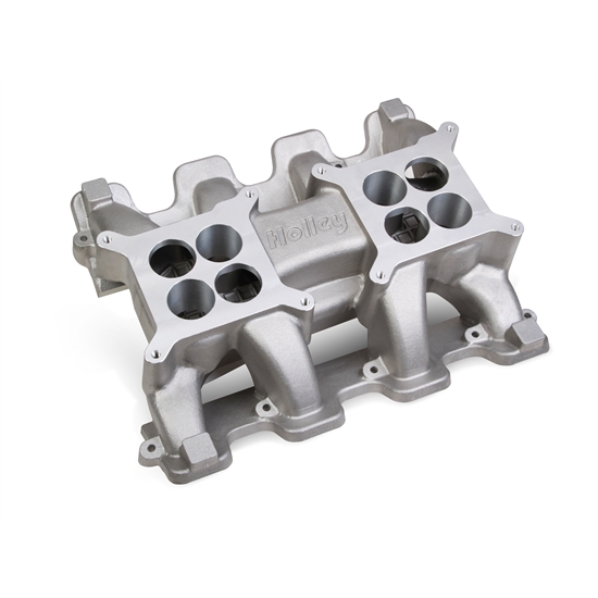 Holley 300-120 LS Carbureted Mid Rise Dual Plane Intake Manifold