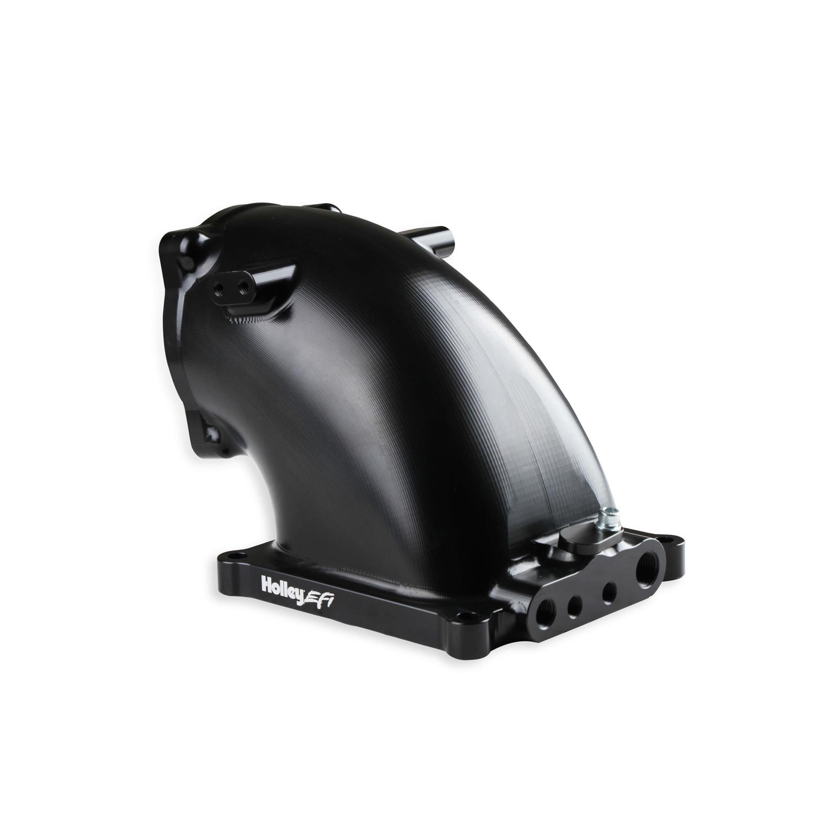 Holley EFI 300-254BK Billet 4500 Throttle Body Intake Elbow, 5.0L