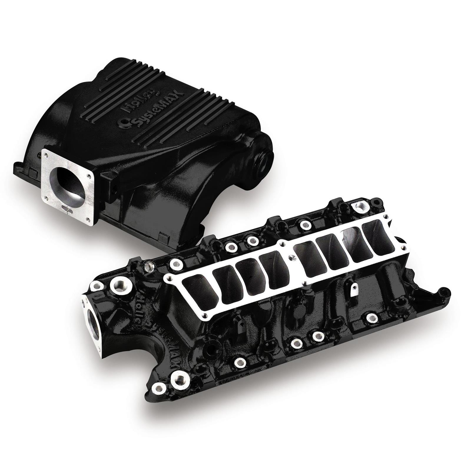 Holley 300-72BK Systemax Intake, SBF V8, Black Ceramic Coated