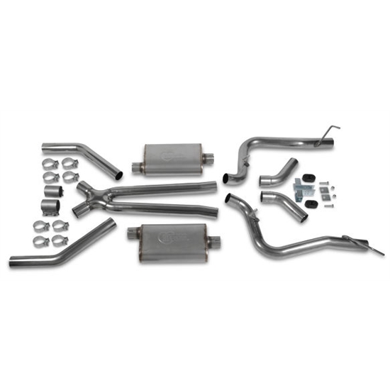 Hooker 42503HKR Header Back Exhaust System, Stainless Steel, 2.5 Inch