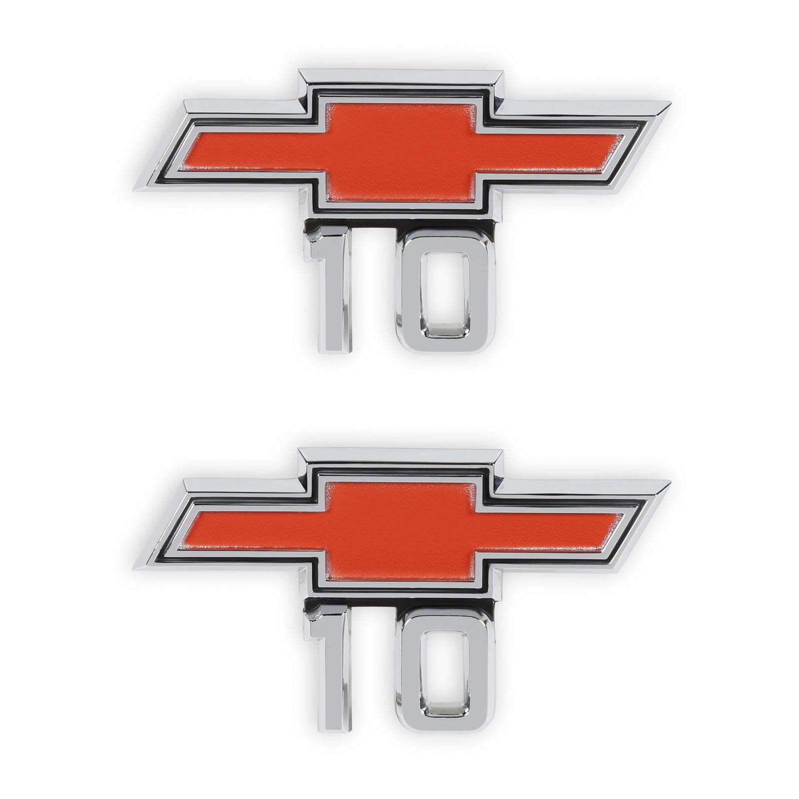 Holley 04-574 67-68 Chevrolet C10 Fender Badge, Pair