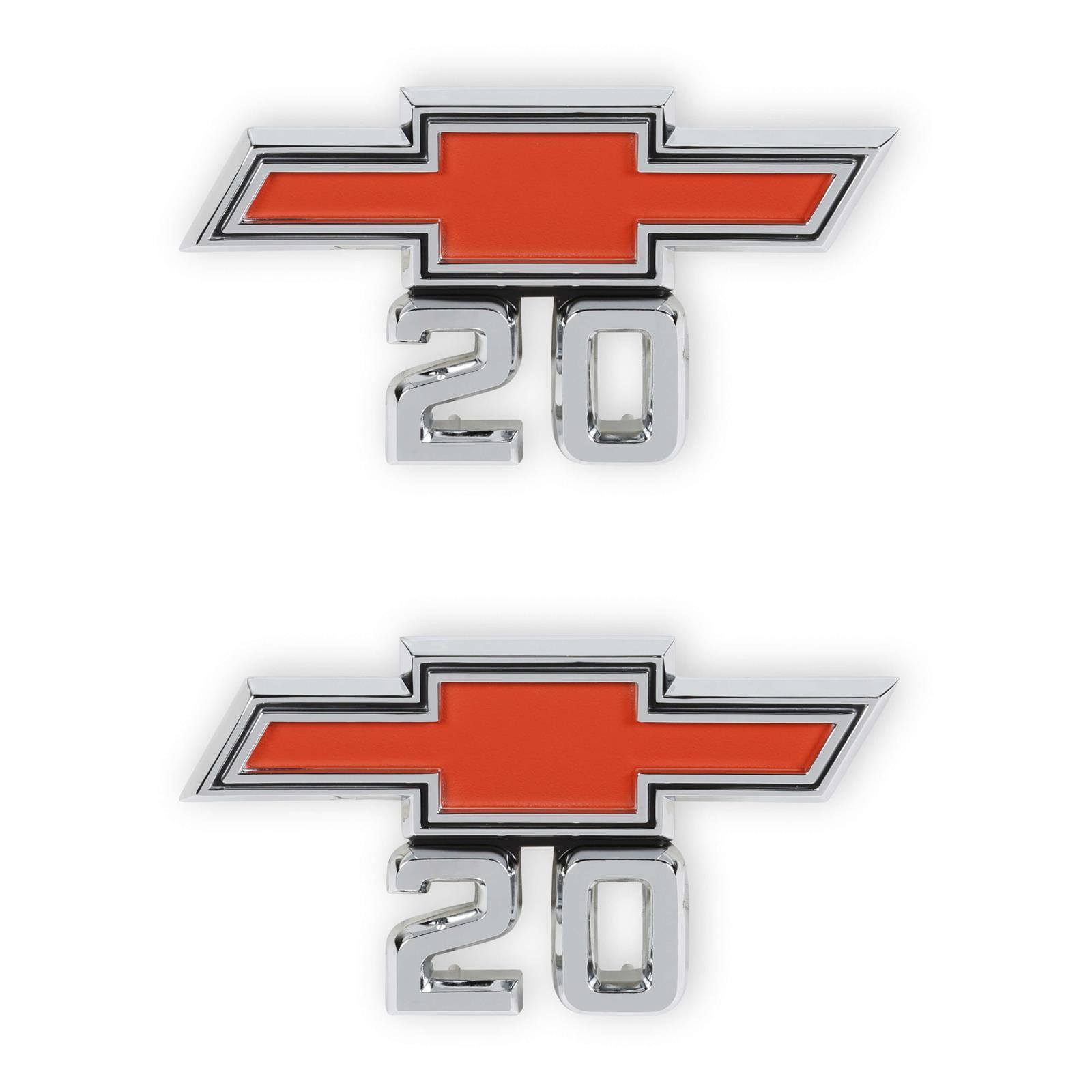Holley 04-575 67-68 Chevrolet C20 Fender Badge, Pair