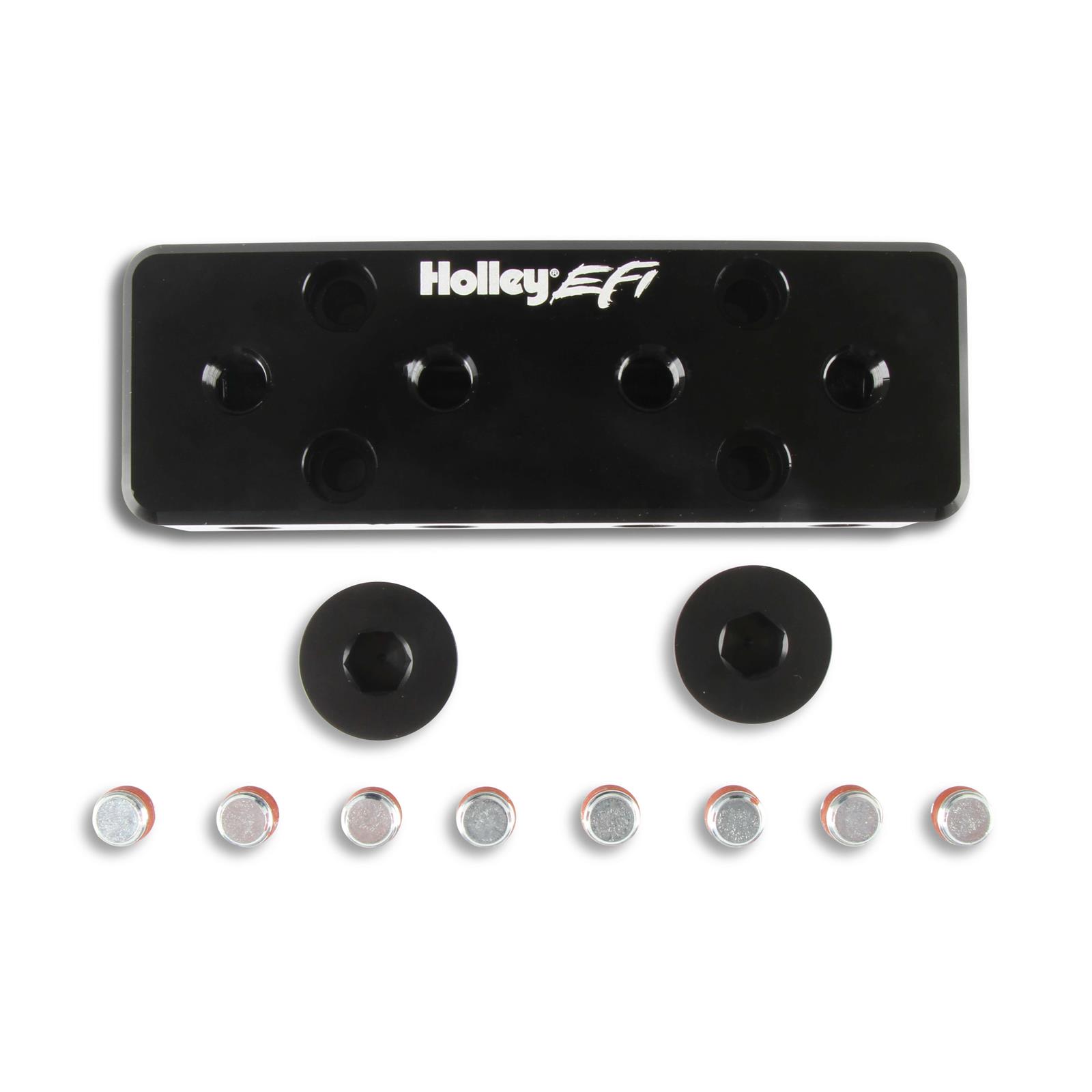 Holley 534-52 EFI Vacuum Manifold, Twelve 1/8 NPT, Two -6 ORB