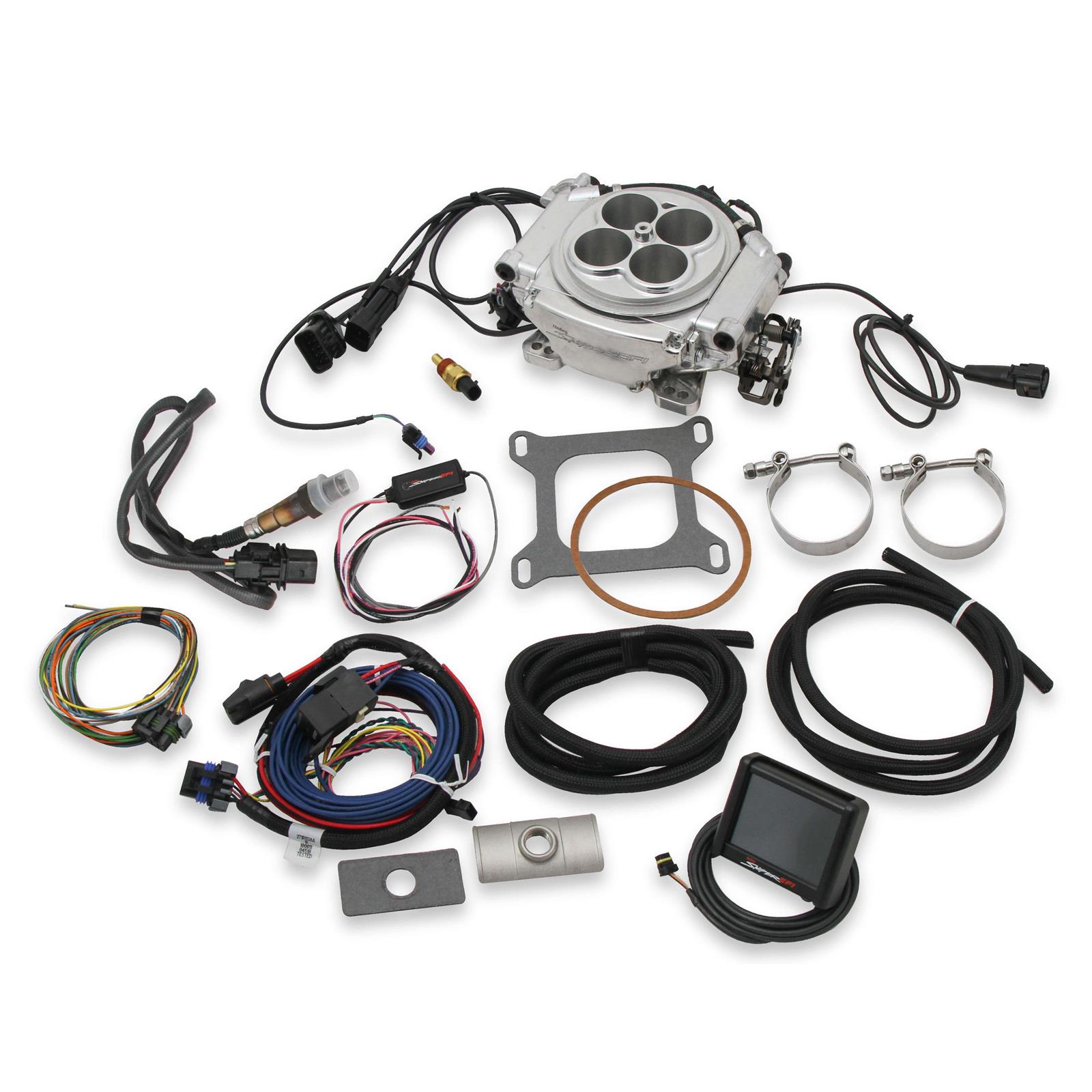 Holley Sniper 550-510D EFI Returnless Master Kit, Shiny Finish