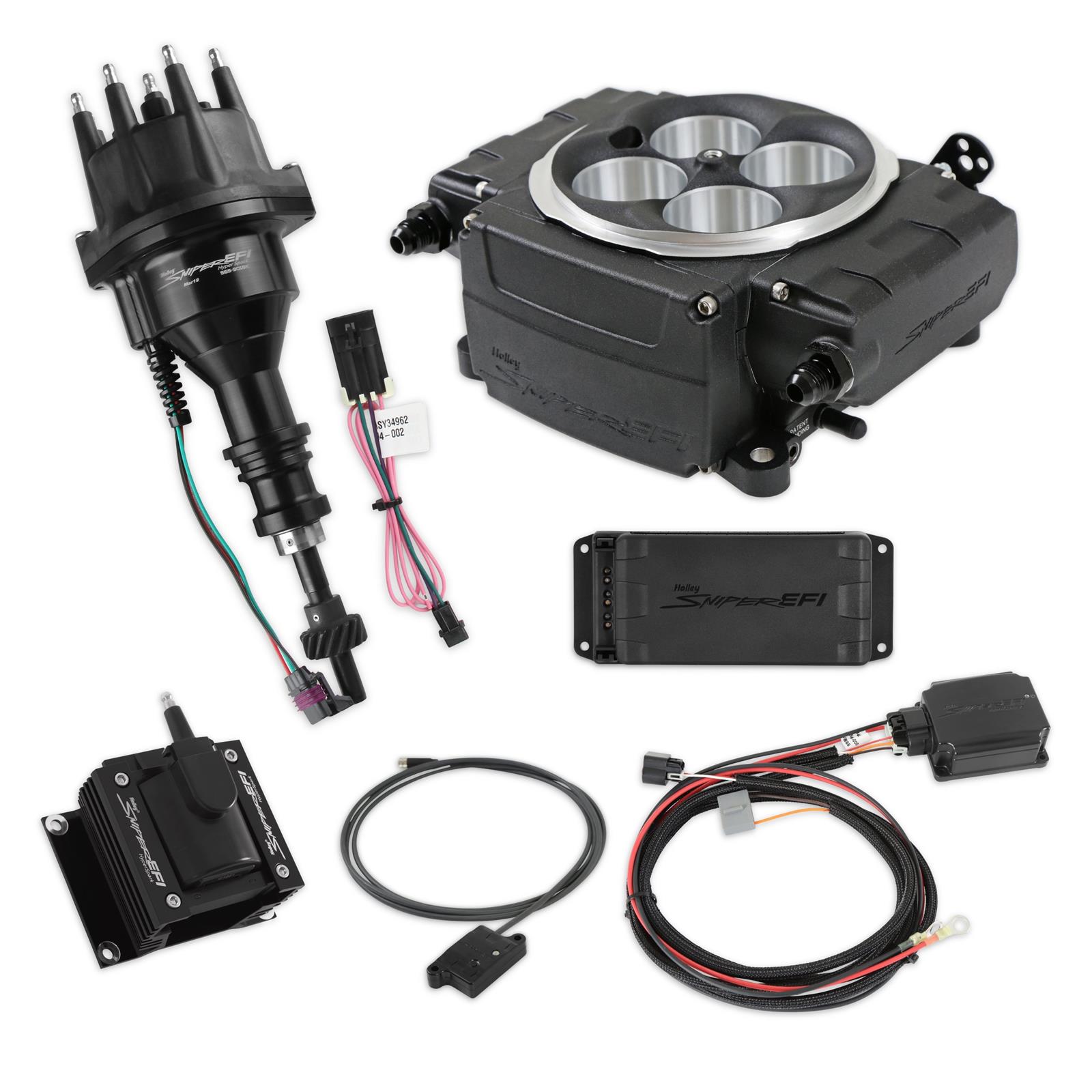 Holley 550-511-BPX-SBF Sniper 2 Ble PDM Kit, Black, SBF Ign