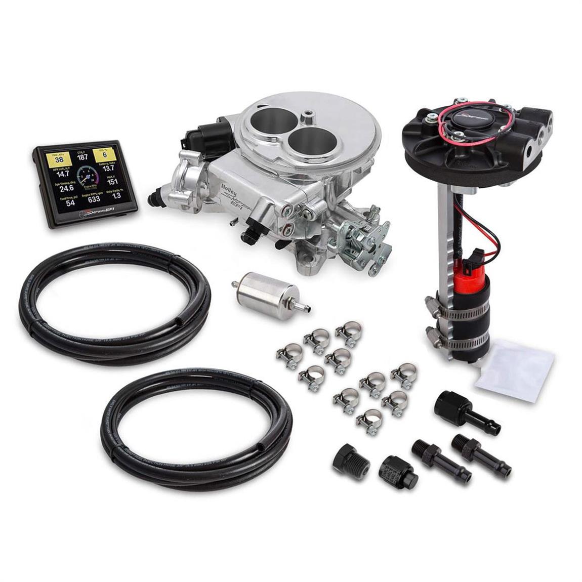 Holley Sniper 550-849D EFI 2300 Master Kit, Return Drop-In, Shiny