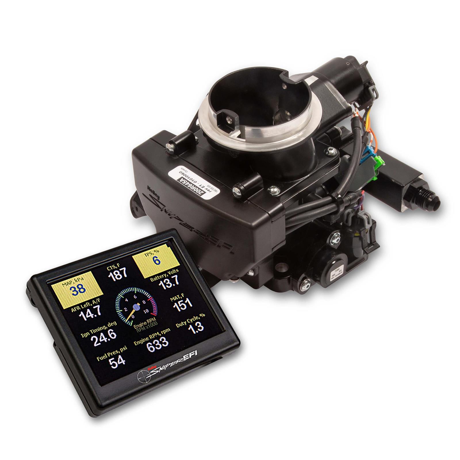 Holley Sniper 550-865 EFI 2GC Base Kit, Black Ceramic Finish