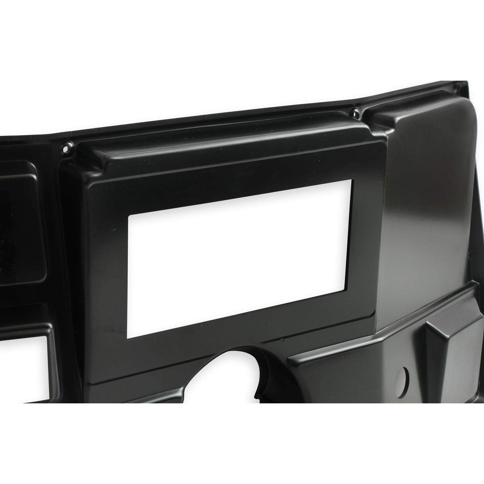 Holley 553-389 1968 Chevelle Dash Bezel, 6.86 Inch Dash, Black