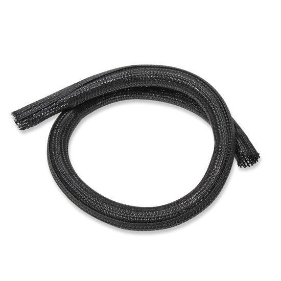 Holley 573-110 F6 Split Wire Loom, 1 Inch, Black, 10 Feet