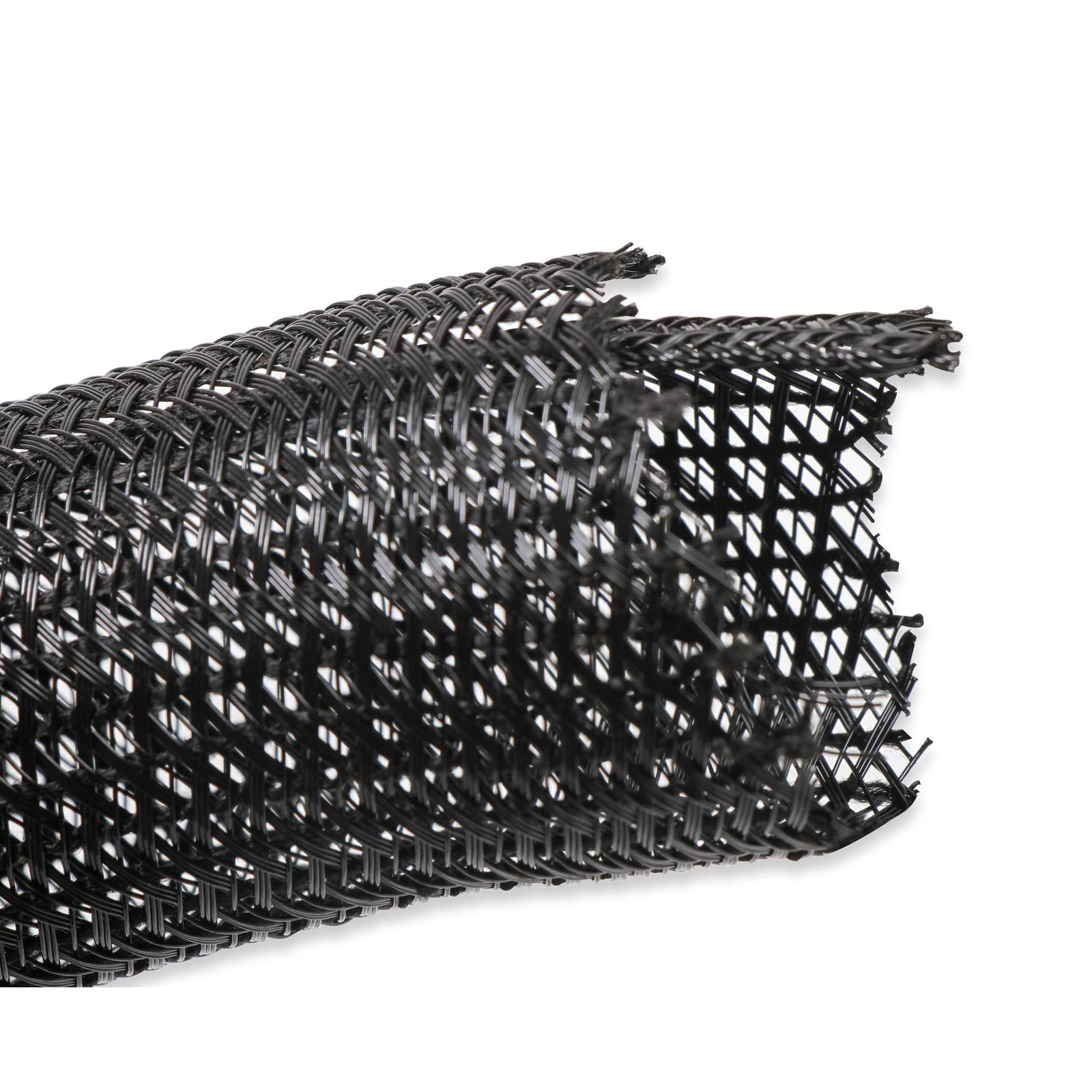 Holley 573-117 F6 Split Wire Loom, 2 Inch, Black, 50 Feet