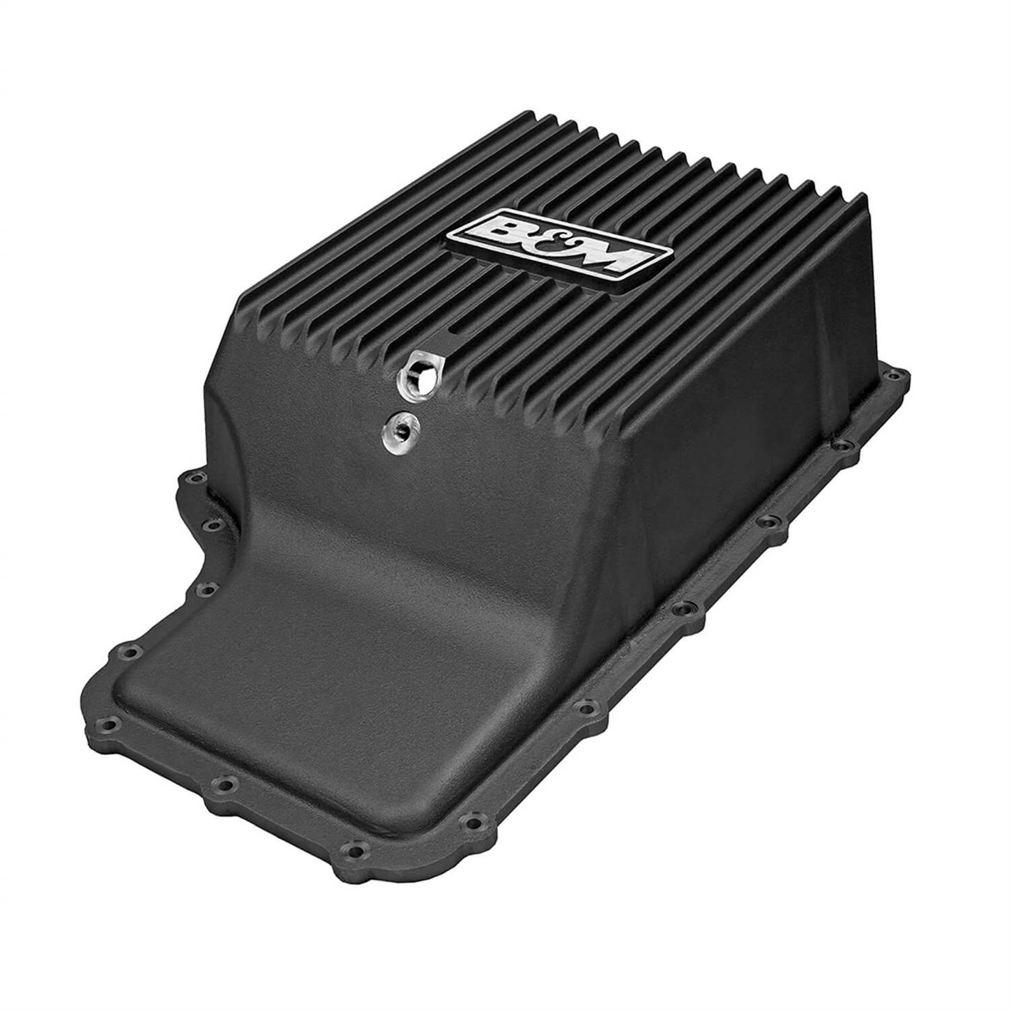 B&M 71397 Hi-Tek Deep Transmission Pan, 11-21 Ford 6R140, Black