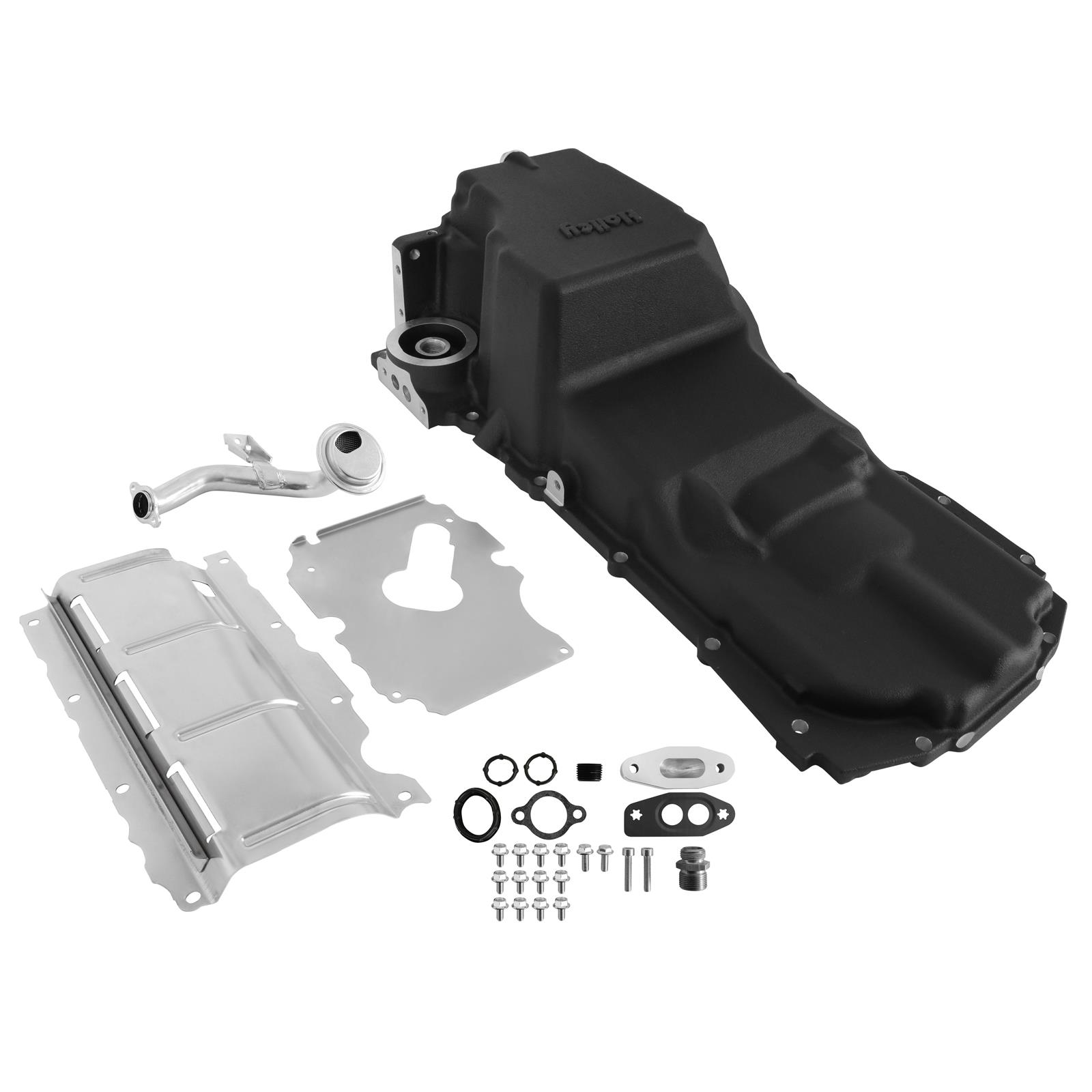 Holley 302-24BK Oil Pan, 4WD/Truck Lt Swap, Black