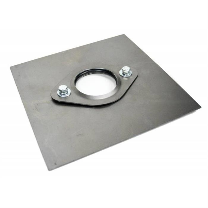 Ididit 2401020010 2" Hole Collapsible Floor Mount with Plate