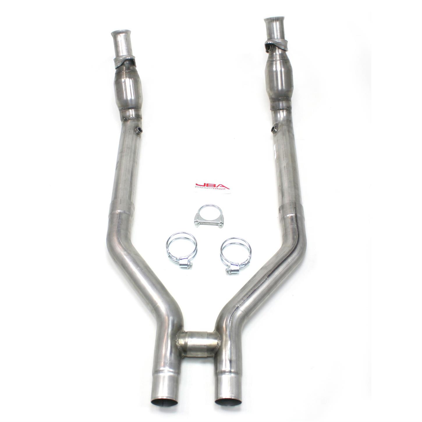 JBA 1798SHC SS Mid-Pipe, 11-14 GT-500 H-Pipe