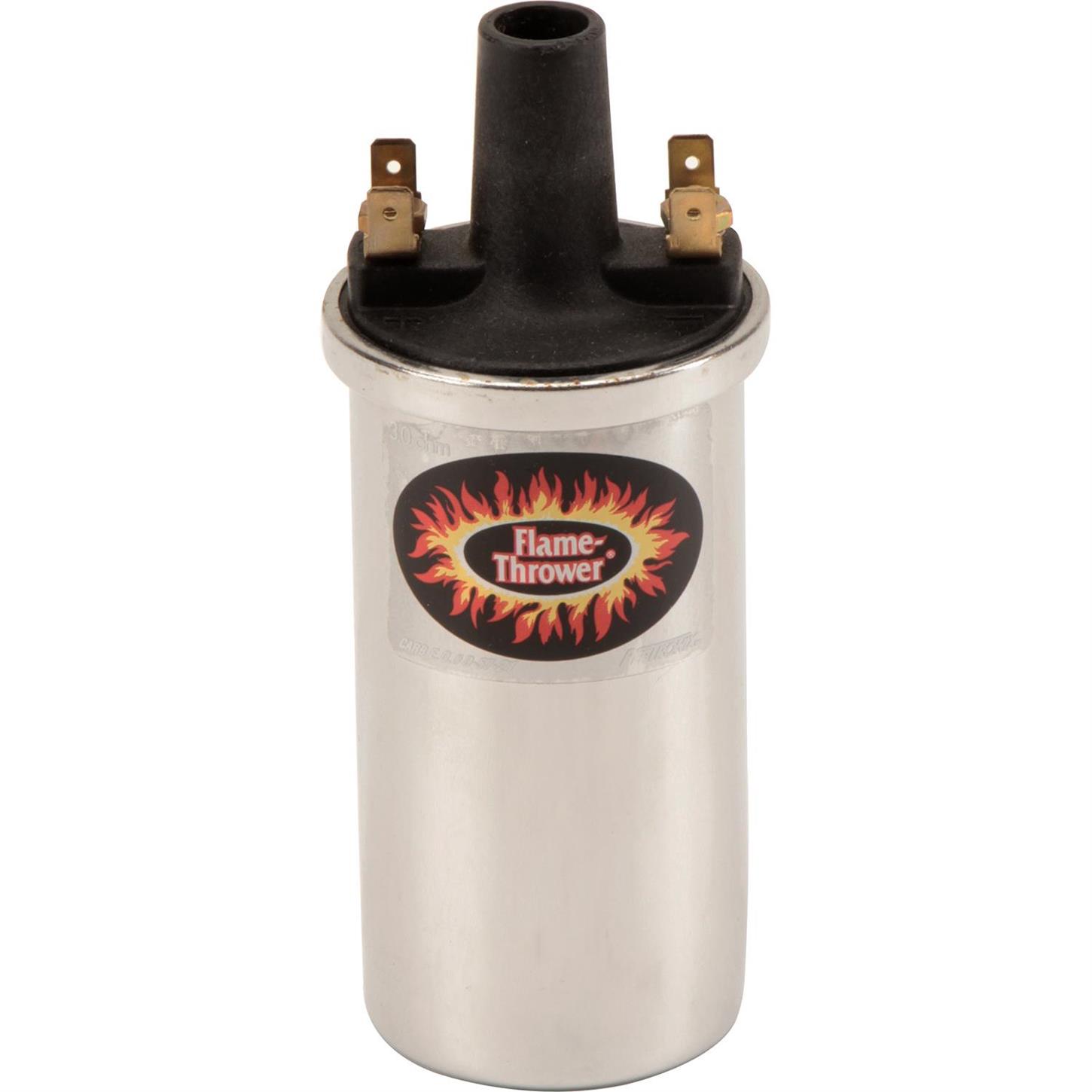 PerTronix 40501 Flame-Thrower Ignition Coil, Chrome, 40,000 V