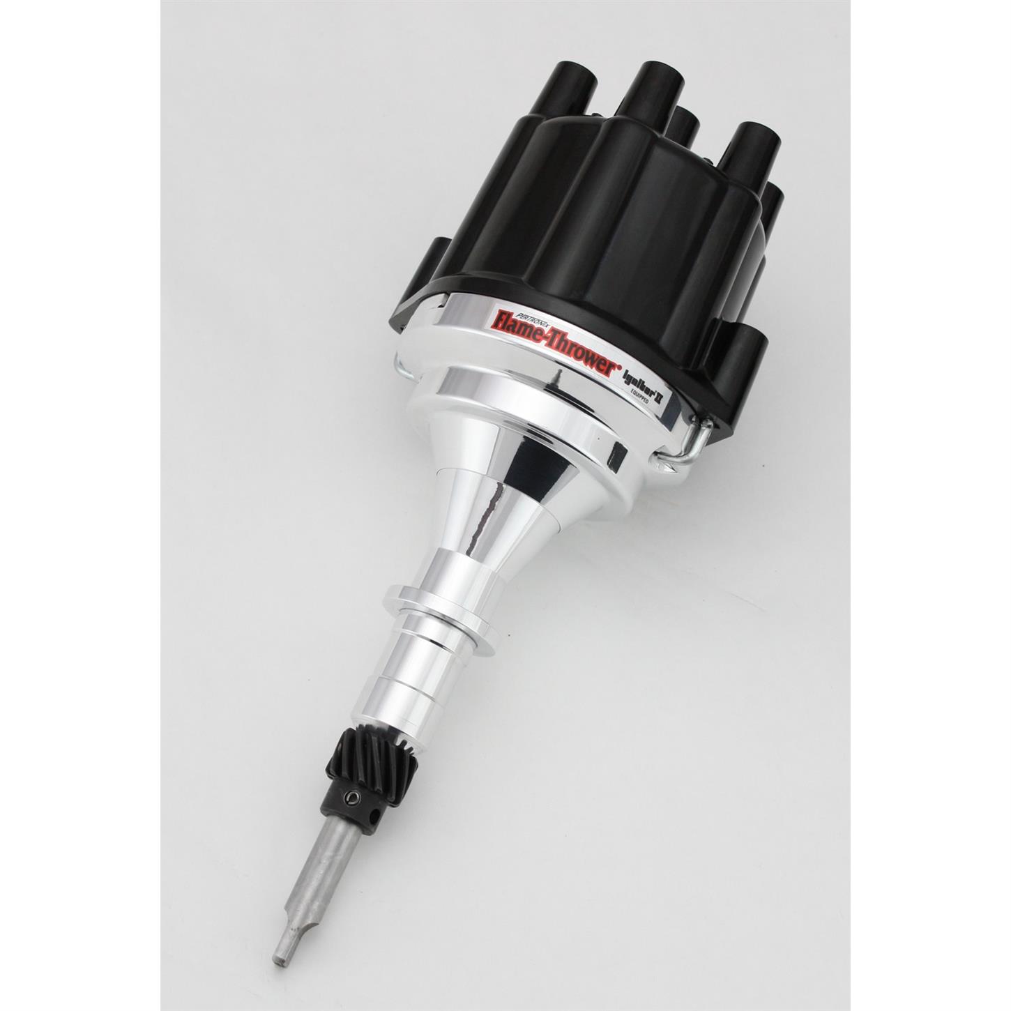 PerTronix D106800 Flame-Thrower Electronic Distributor, GM L6, Black