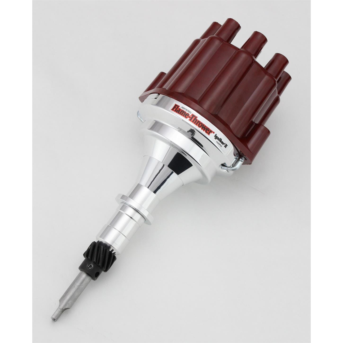 PerTronix D106801 Flame-Thrower Electronic Distributor, GM L6, Red