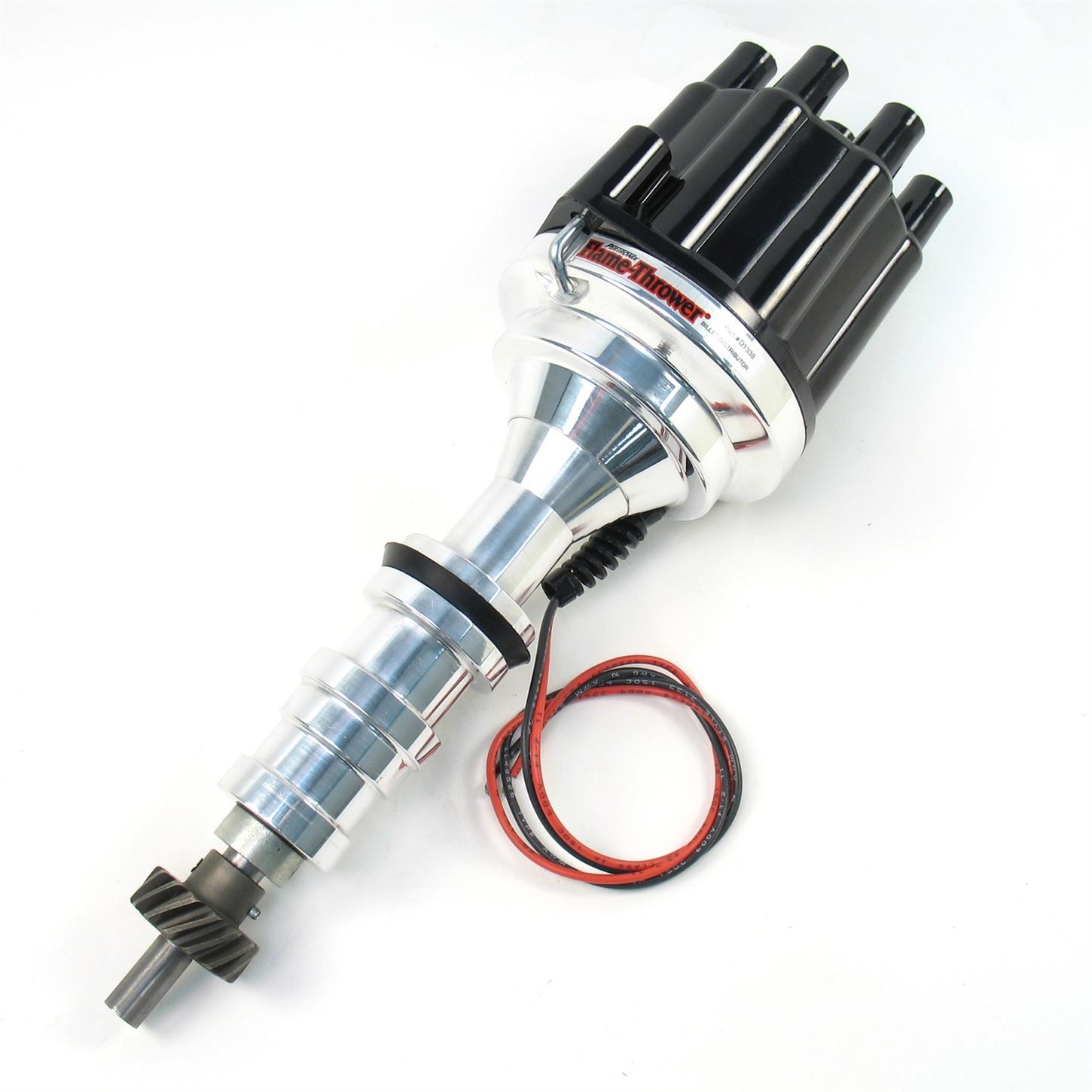 PerTronix D133800 Flame-Thrower Distributor, Ford FE 352-428, Black