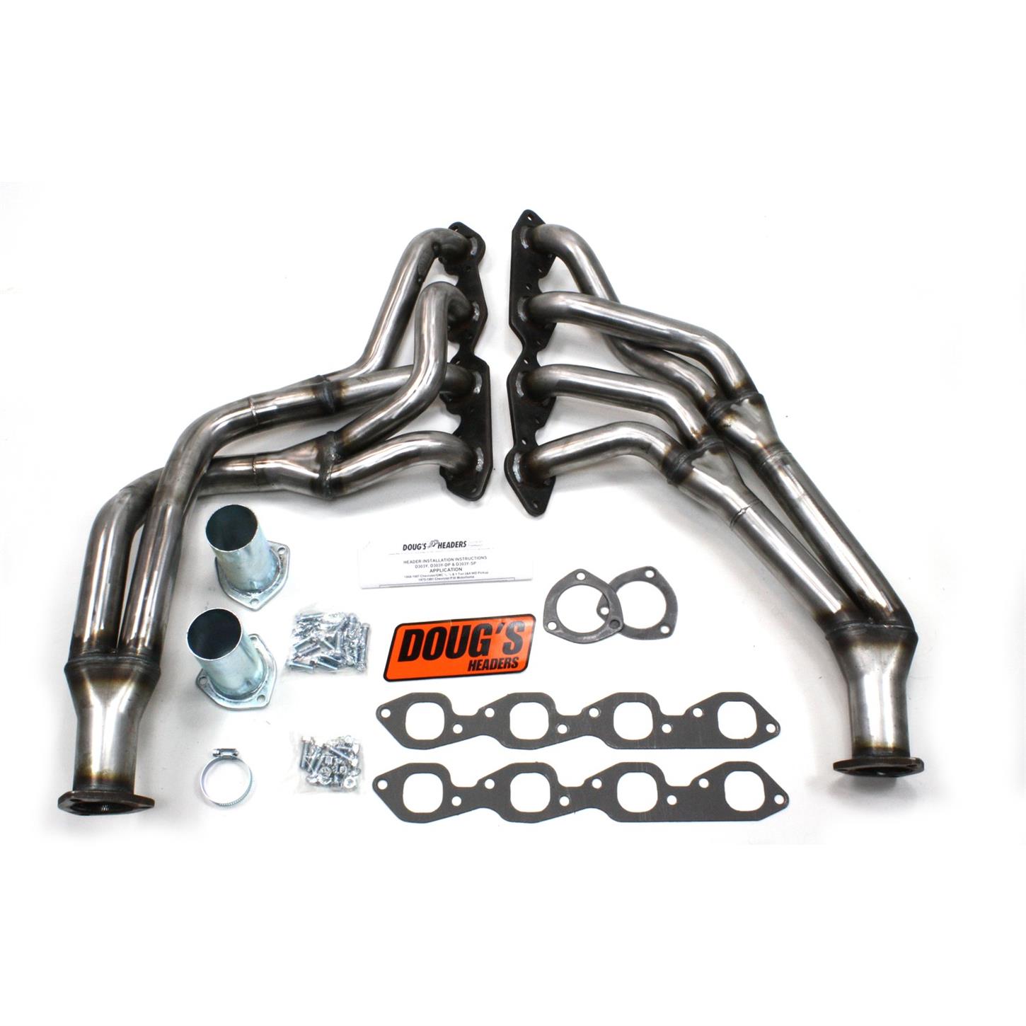 Doug's Headers D303Y-R Tri-Y Header, 1-3/4 In 68-87 Chevy Truck, Raw