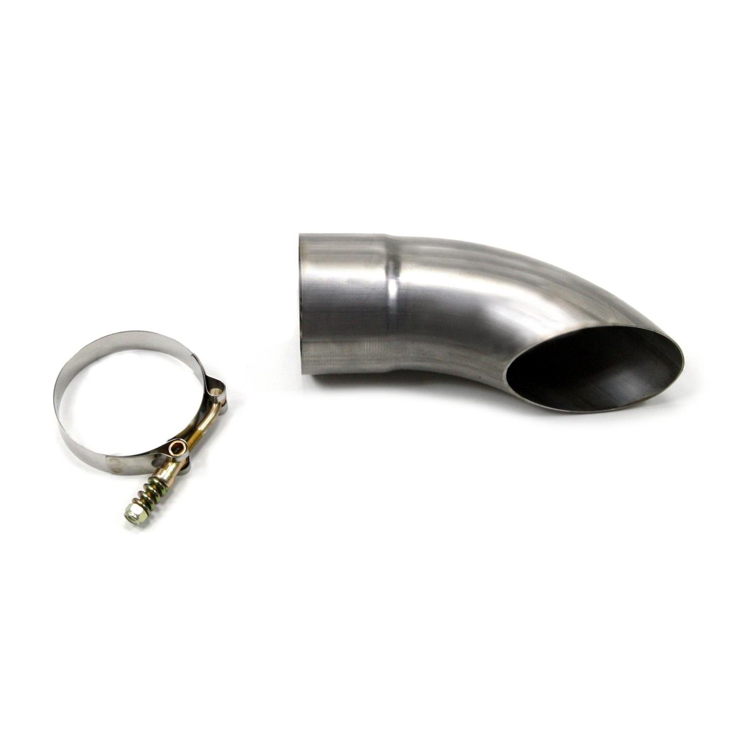 Doug's Headers DEC300ATD Cut-Out Turn Down Tips, 3"", Stainless
