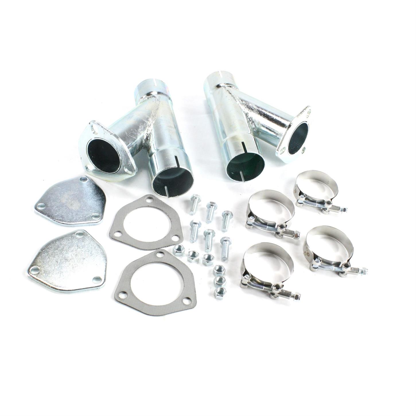 Patriot Exhaust H1128 Exhaust Cut-Out Hookup Kit, 2-1/4 Inch Pair