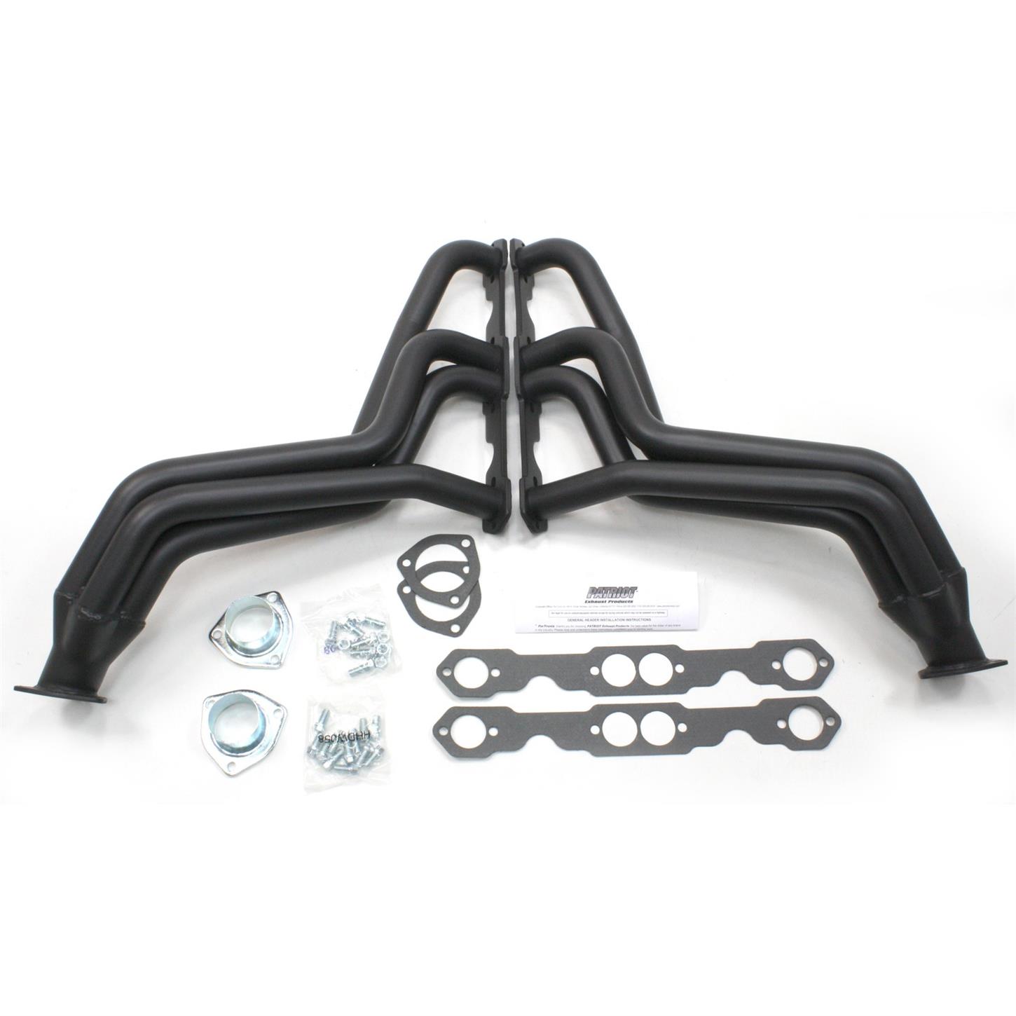 Patriot Exhaust H8033-B Fenderwell Header, Street Rod, Fat Fender SBC