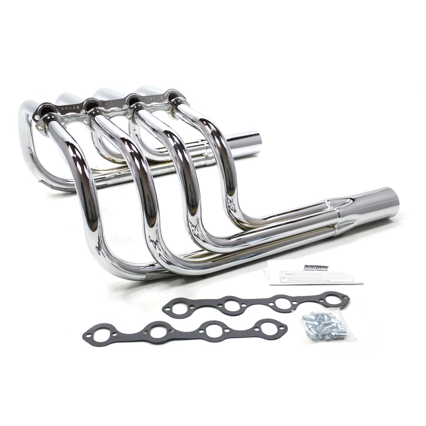 Patriot Exhaust H8468 Roadster Header, Street Rod, T-Bucket, Chrome