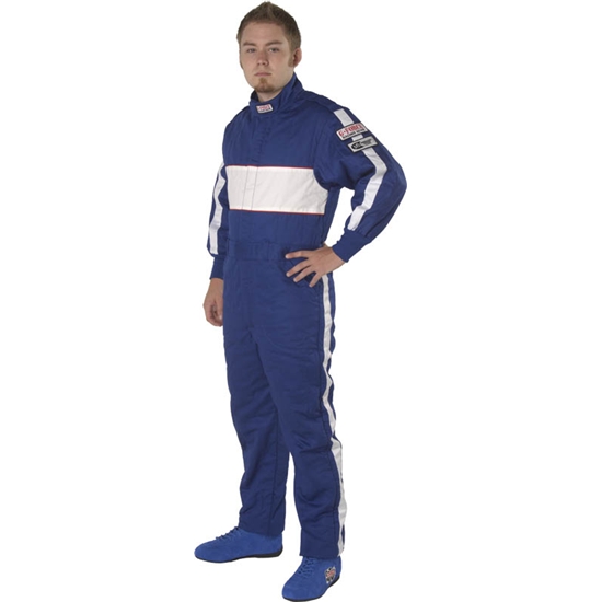 G-FORCE Racing 4380CSMBU GF505 Race Suit-1 Piece-Double Layer