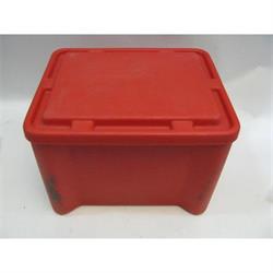 Garage Sale - Sealed Plastic Battery Box, Red