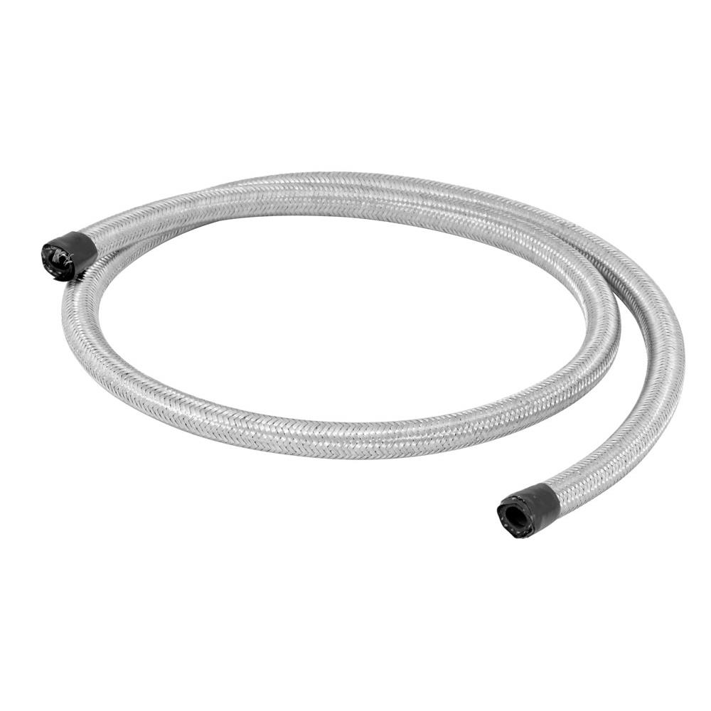 Spectre 29404 Braided Stainless Steel-Flex Fuel Line, 3/8 Inch x 4 Ft.
