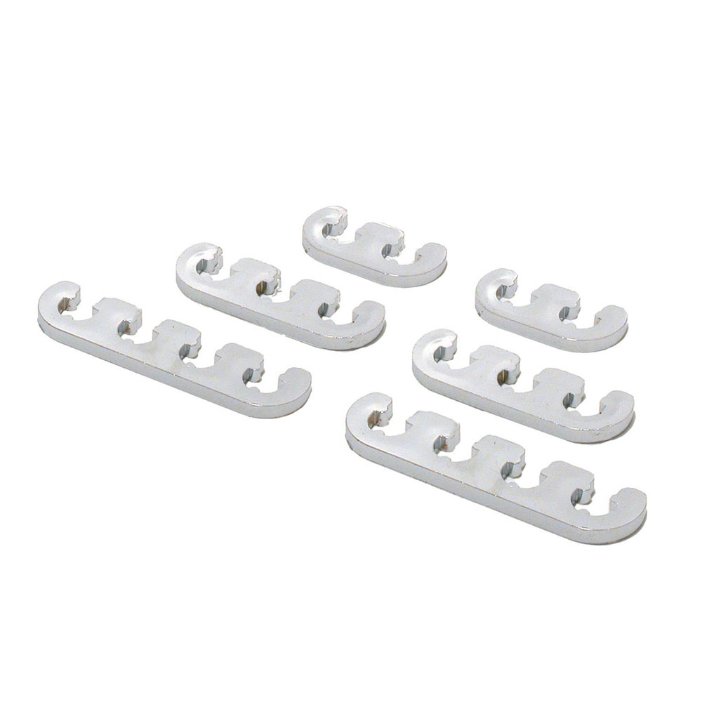Spectre 4608 Spark Plug Wire Loom/Separator Kit, Chrome Finish, 7