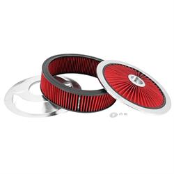 Spectre 47632 Extraflow Air Filter Assembly, 4in Tall, Red, Round