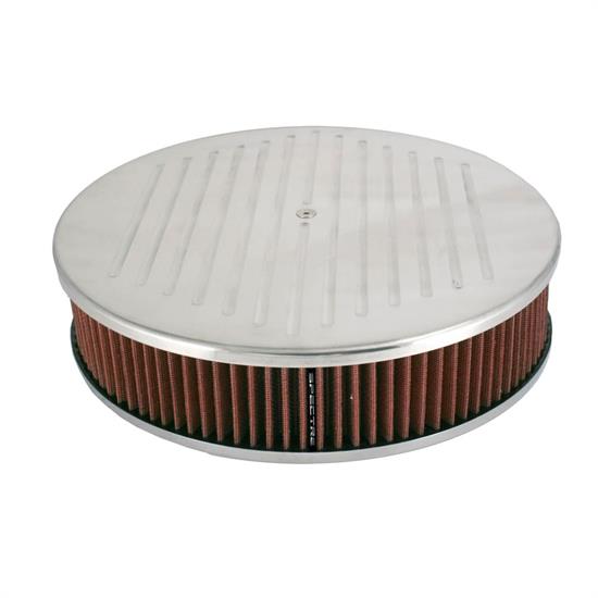 Spectre 49152 Air Filter Assembly, 3in Tall, Red, Round