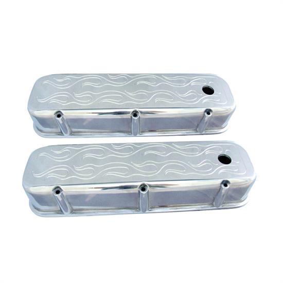 Spectre 5013 Cast Aluminum Valve Covers, Chevy 396-454, GMC 396-454