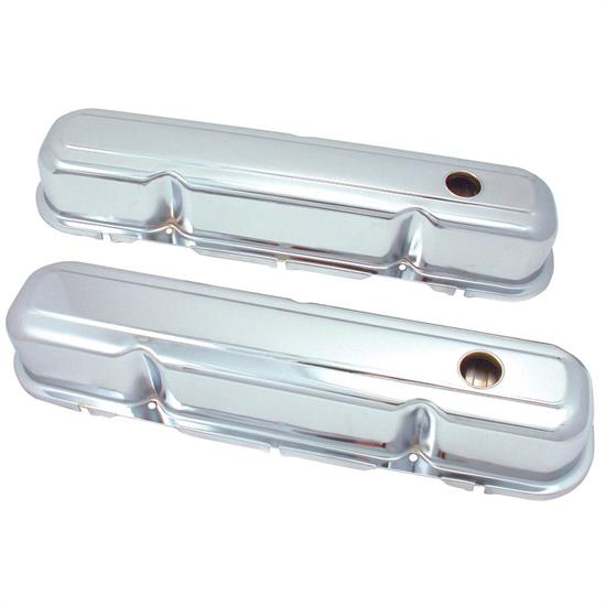 Spectre 5274 Chrome Valve Covers, Chrysler 318-360, Dodge 273-360