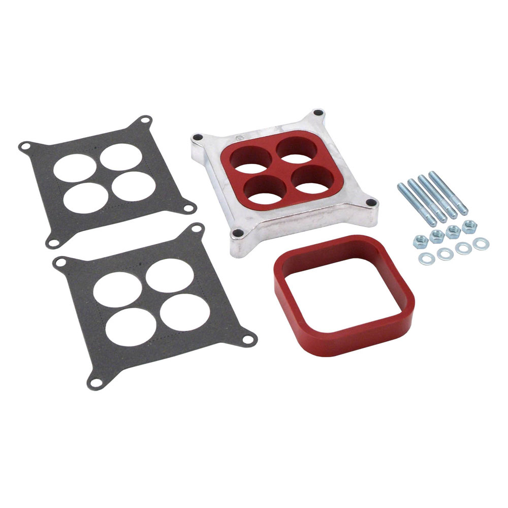 Spectre 5764 Carburetor Spacer, 1 In Thick Alum, 4-Barrel Square Bore