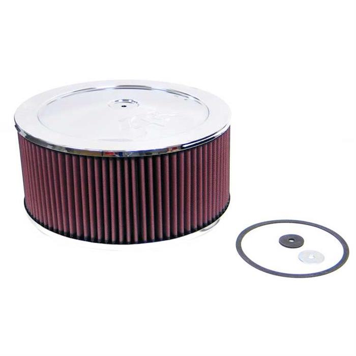 K&N 60-1200 Air Filter Assembly, 5in Tall, Red, Round