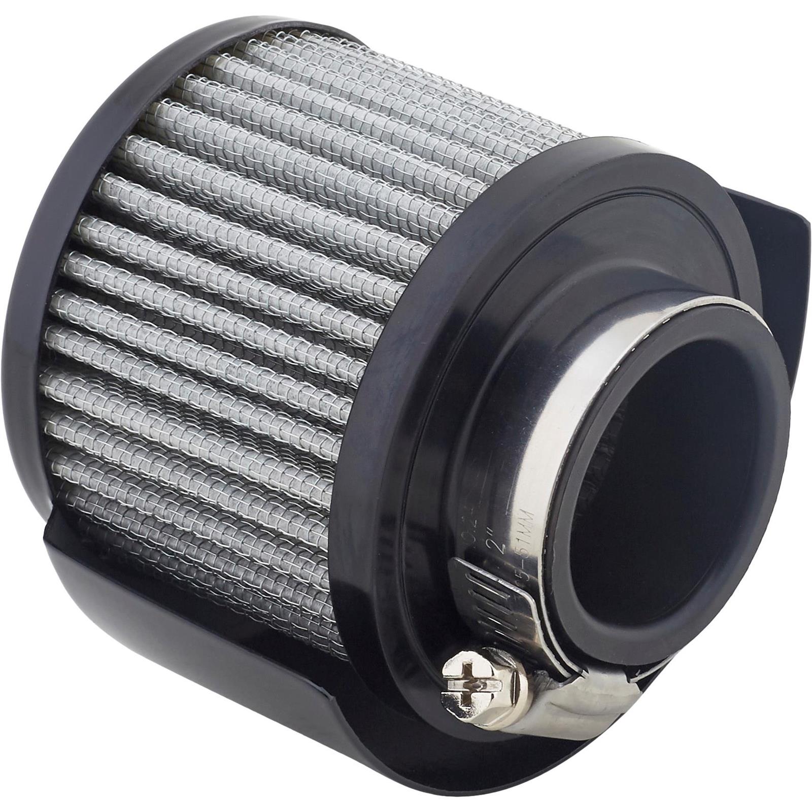 Black Valve Cover Shielded Breather, 1-1/2 Inch