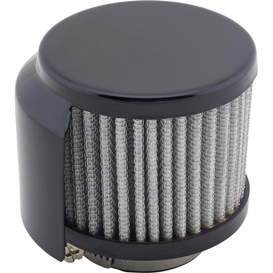 Black Valve Cover Shielded Breather, 1-1/2 Inch