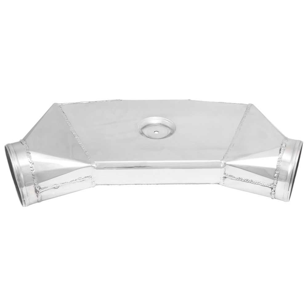 Spectre 9834 Carbureted Air Intake Plenum, Dual Inlet, Bright Anodized