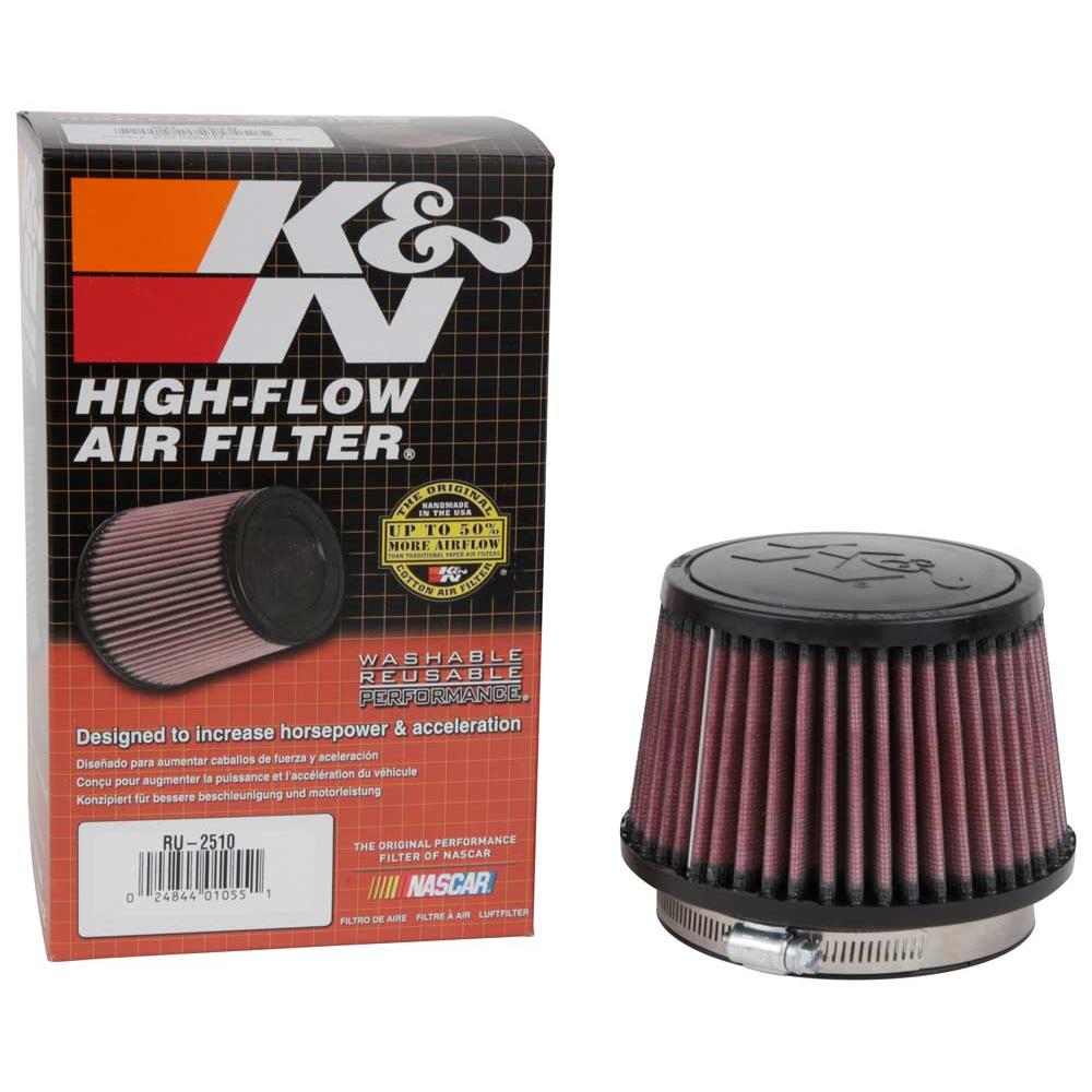 K&N RU-2510 Performance Air Filters, 3.5in Tall, Round Tapered